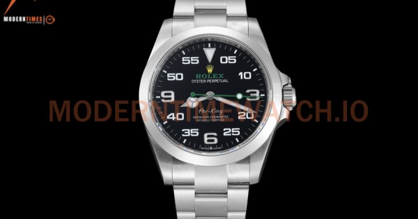 Rolex - AirKing 126900 40mm 904L SS/SS Black VSF VS3230 | ModernTimeWatch