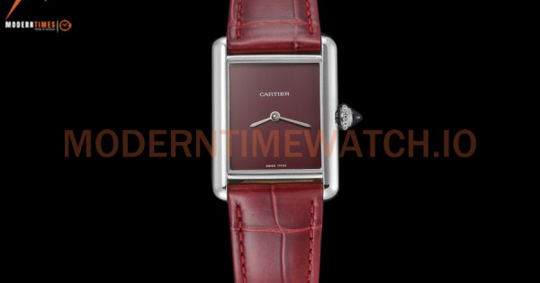 Cartier - Tank Must De Cartier Medium SS/LE Red DRF Swiss Qtz ...